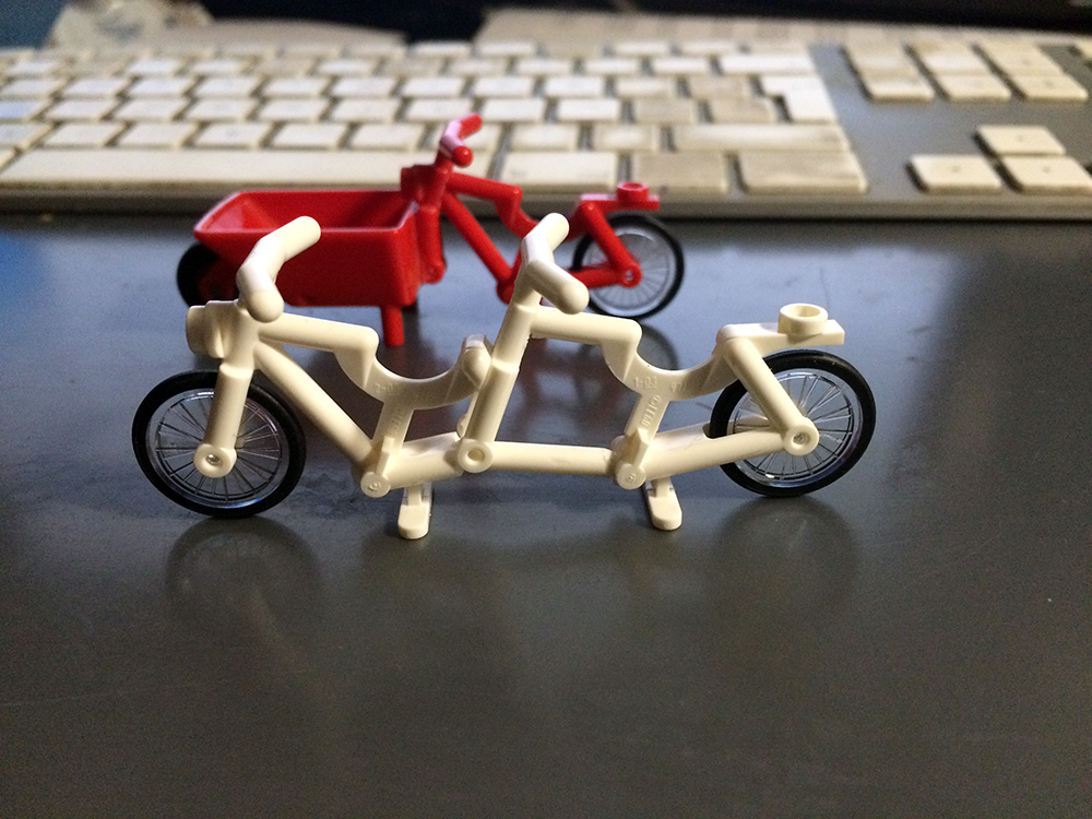 Tandem Lego – Jeanba à vélo